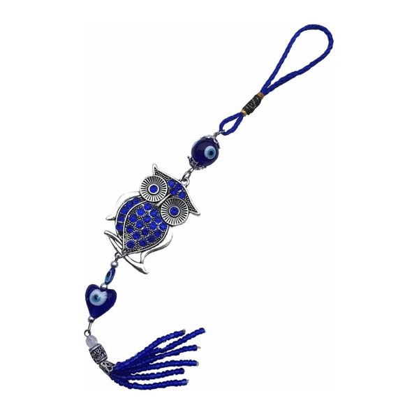 Accents | New Glass Evil Eye Talisman Owl Hanging | Poshmark